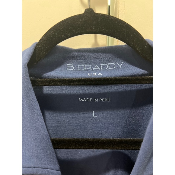 b draddy | Shirts | B Draddy Navy Blue Long Sleeve Polo Large | Poshmark